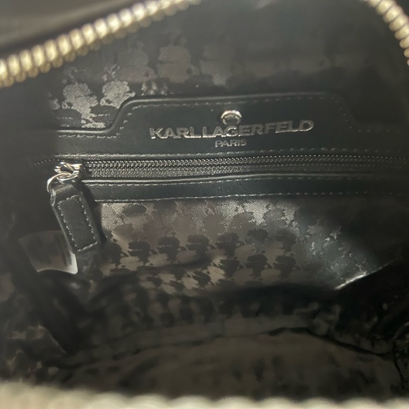 Karl Lagerfeld | Bags | Nwt Karl Lagerfeld Paris Blacksilver Backpack ...